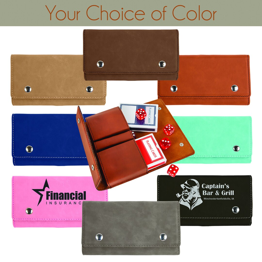 Personalized Playing Card and Dice Gift Box Set, Custom Game Player ...