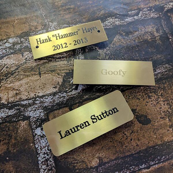 Engraved Brass Plate - Etsy