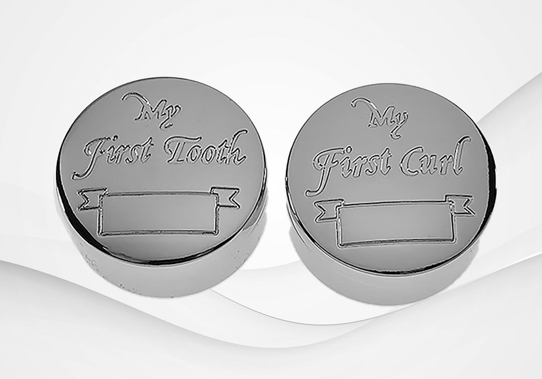 Personalized Baby First Curl and First Tooth Keepsake Boxes Custom ...