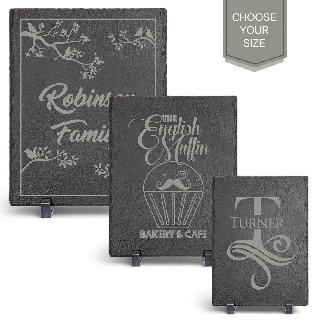 Personalized Rectangle Slate Sign, Custom Wedding Reception & Guestbook ...