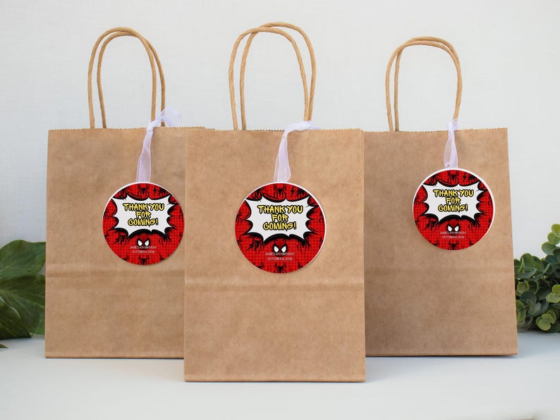 Superhero Thank You Card Template, Editable Canva Card, Kids Birthday ...