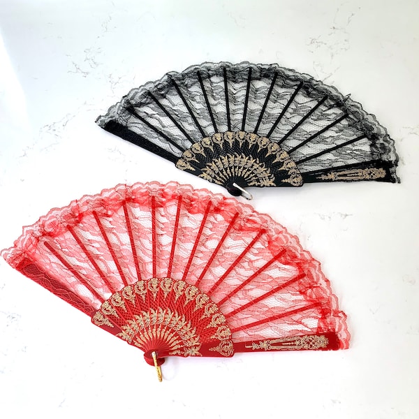 Spanish Hand Fan - Etsy