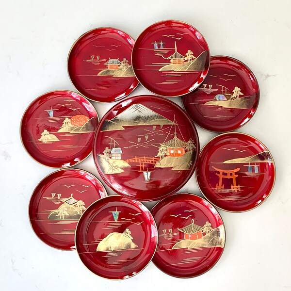 Lacquer Coasters - Etsy