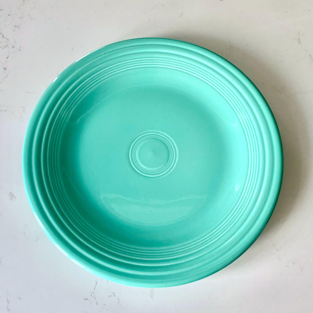 Vintage Fiestaware SEA MIST Dinner Plate 10 1/2" 1999 Vtg. Pale Minty ...