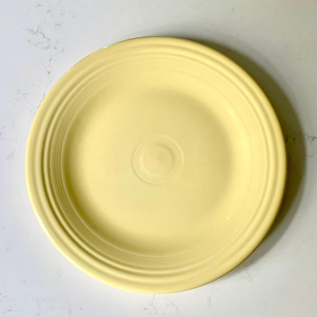 Vintage Fiestaware Yellow Dinner Plate - 10.5" Discontinued Color (1999 ...