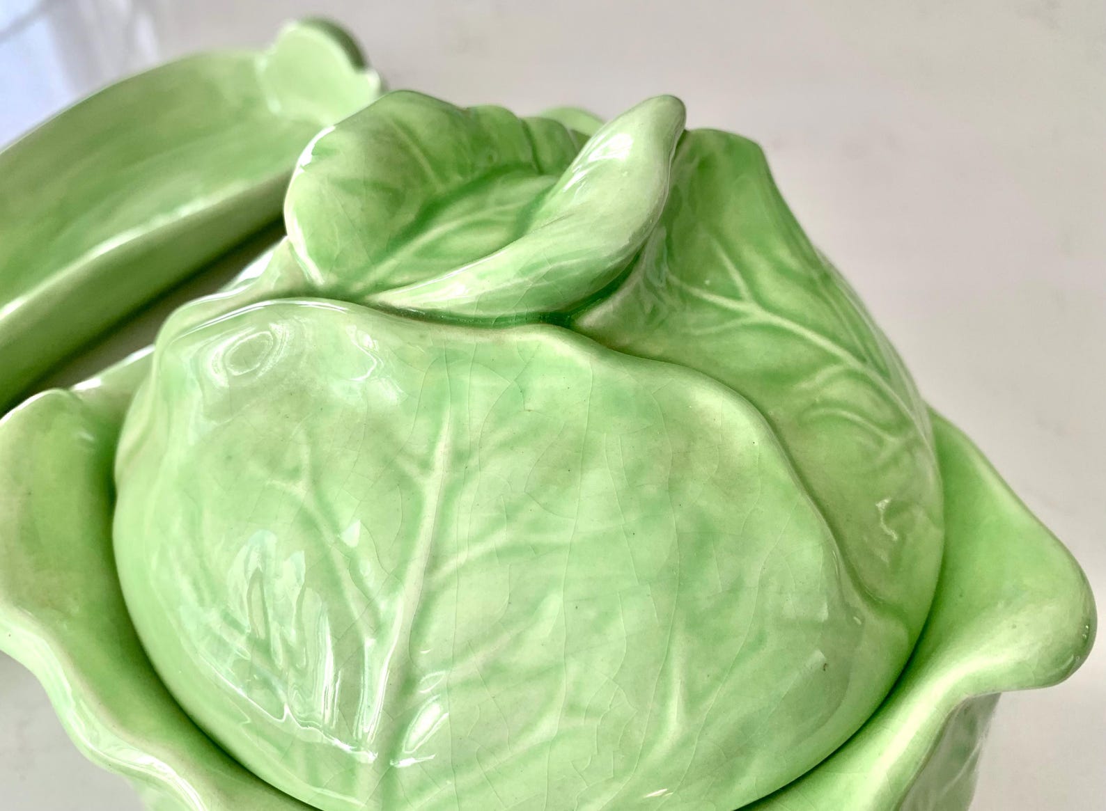 Vintage Cabbage Ware Serving Dishes Ceramic Cabbage Lidded Tureen ...