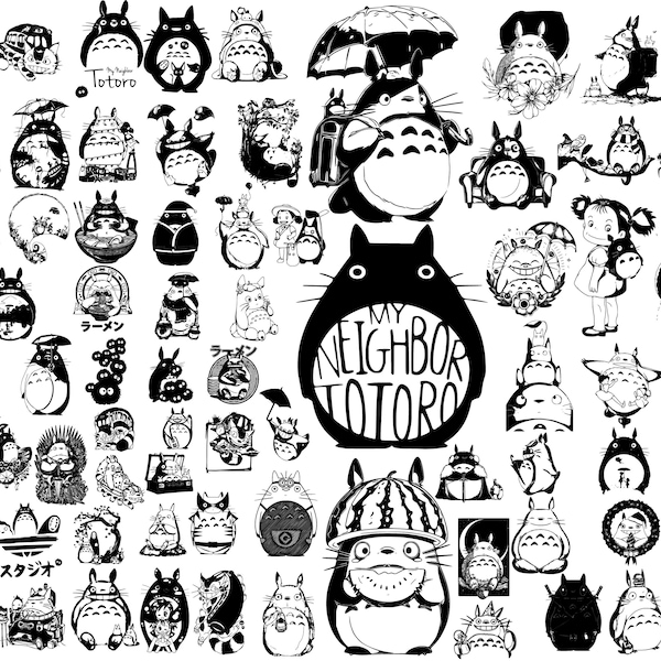 Totoro Illustration - Etsy