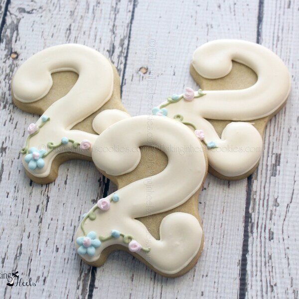 Number Cookies - Etsy
