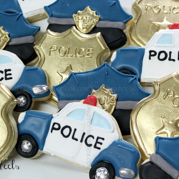 Police Car Cookies - Etsy