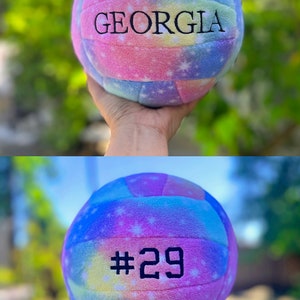 Personalized Stuffed Volleyball - Kawaii Soft Fleece Volleyball - Etsy