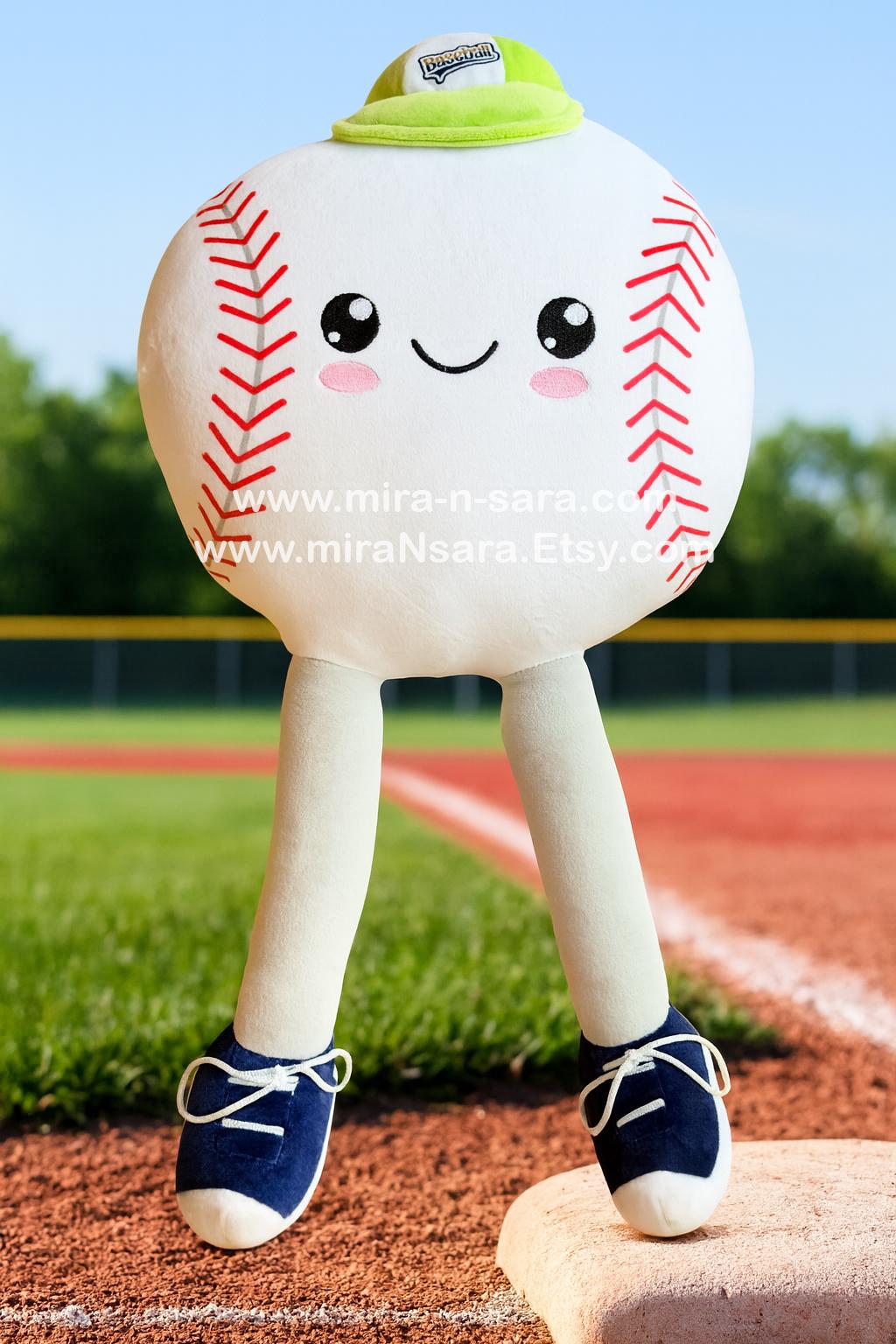 Personalized Baseball Plush | Custom Name Stuffed Baseball | Player ...