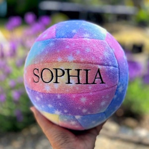 Personalized Stuffed Volleyball - Kawaii Soft Fleece Volleyball - Etsy