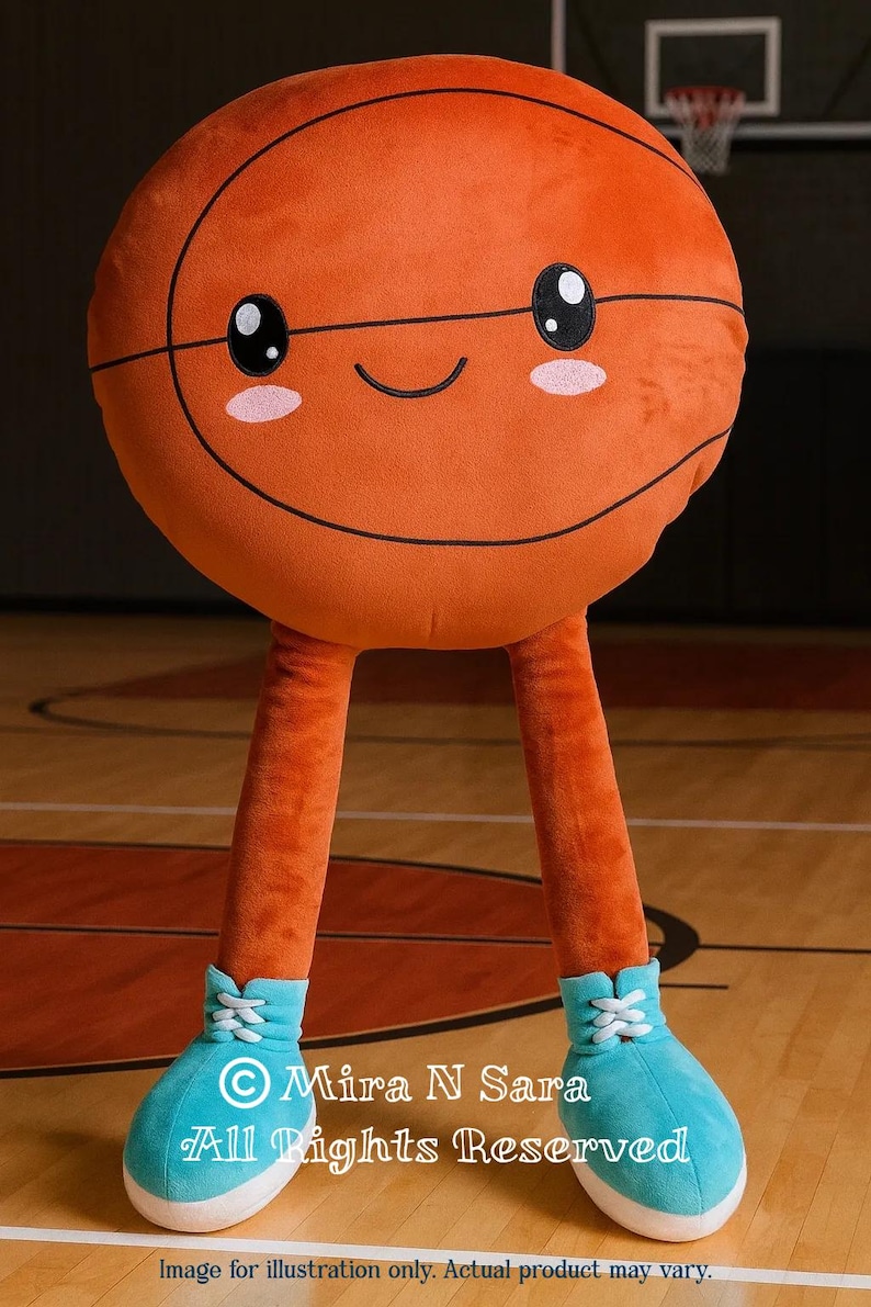 New Arrival - Velvet Plush Basketball Pillow With Legs: Soft Squishy ...