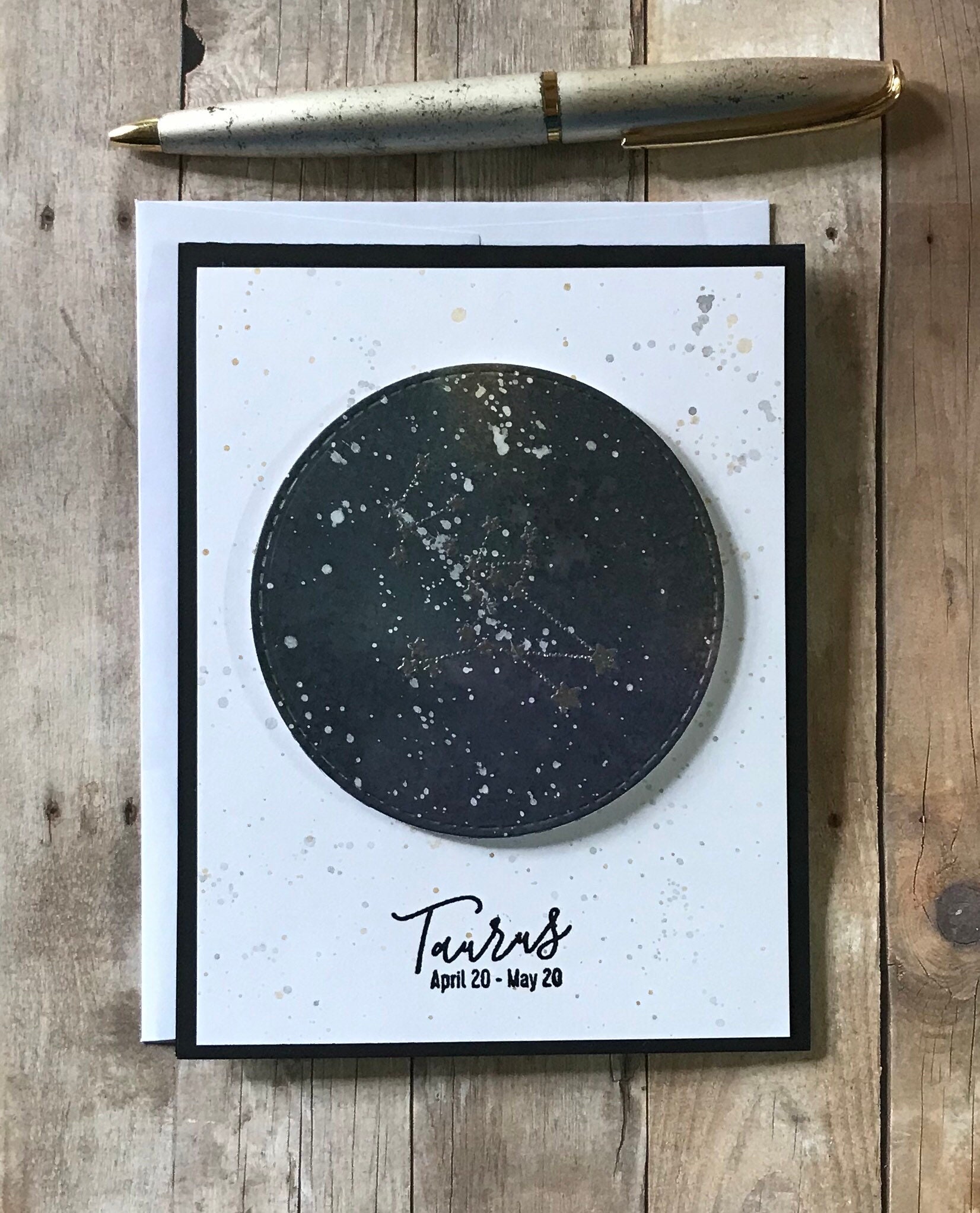 Taurus Zodiac Gift Taurus Constellation Card Taurus Zodiac | Etsy