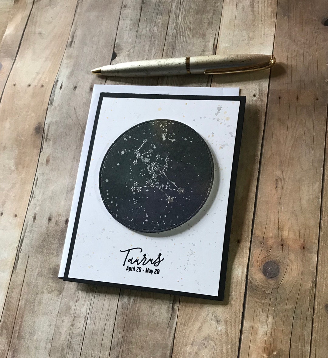 Taurus Zodiac Gift, Taurus Constellation Card, Taurus Zodiac Birthday ...