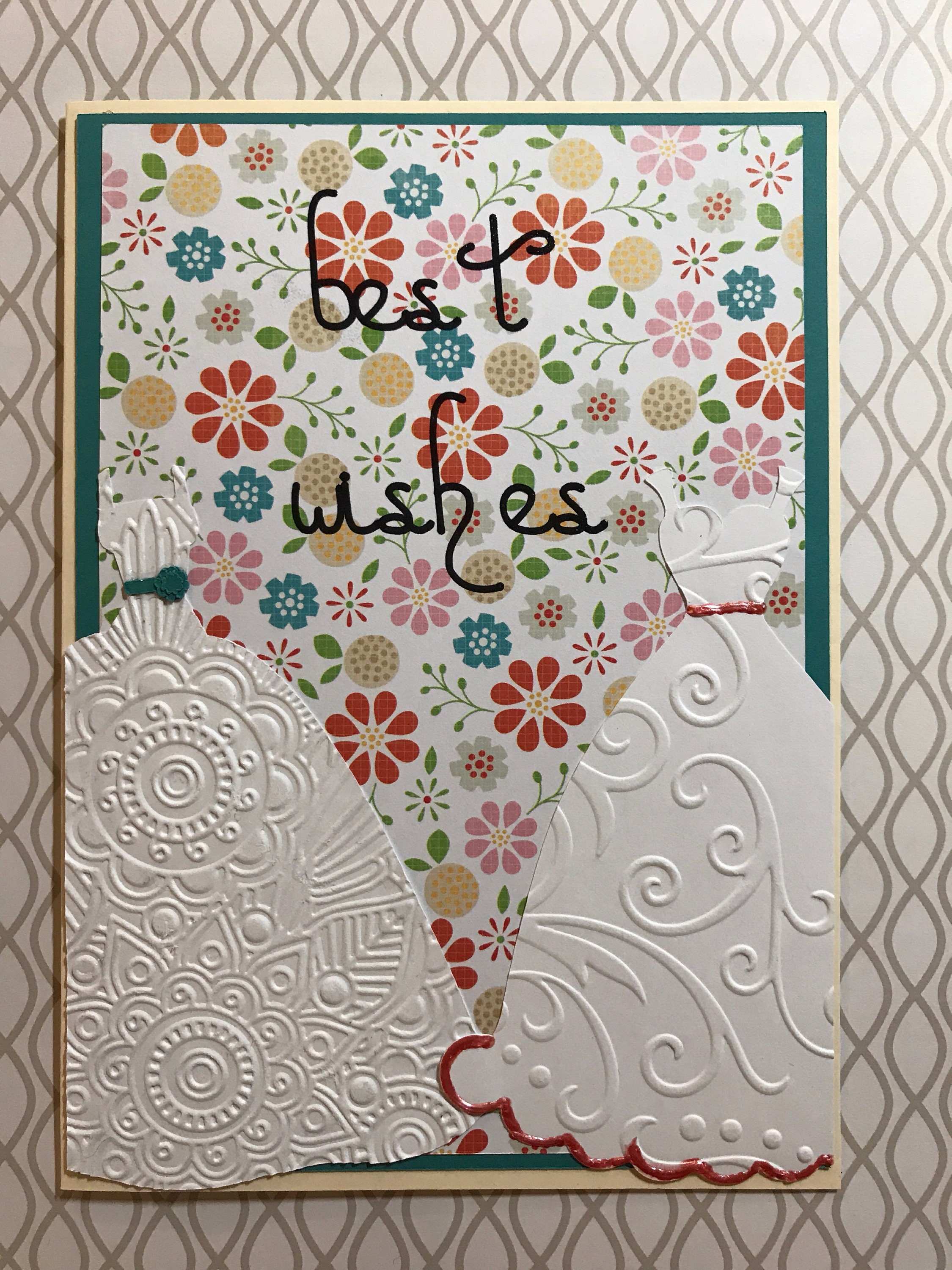 Bride & Bride Card Handmade Wedding Card Best Wishes Card - Etsy