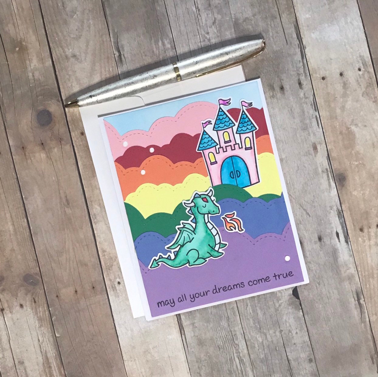 Dragon Birthday Card Girlfriend, Fantasy Art Card, Mythological Gift ...