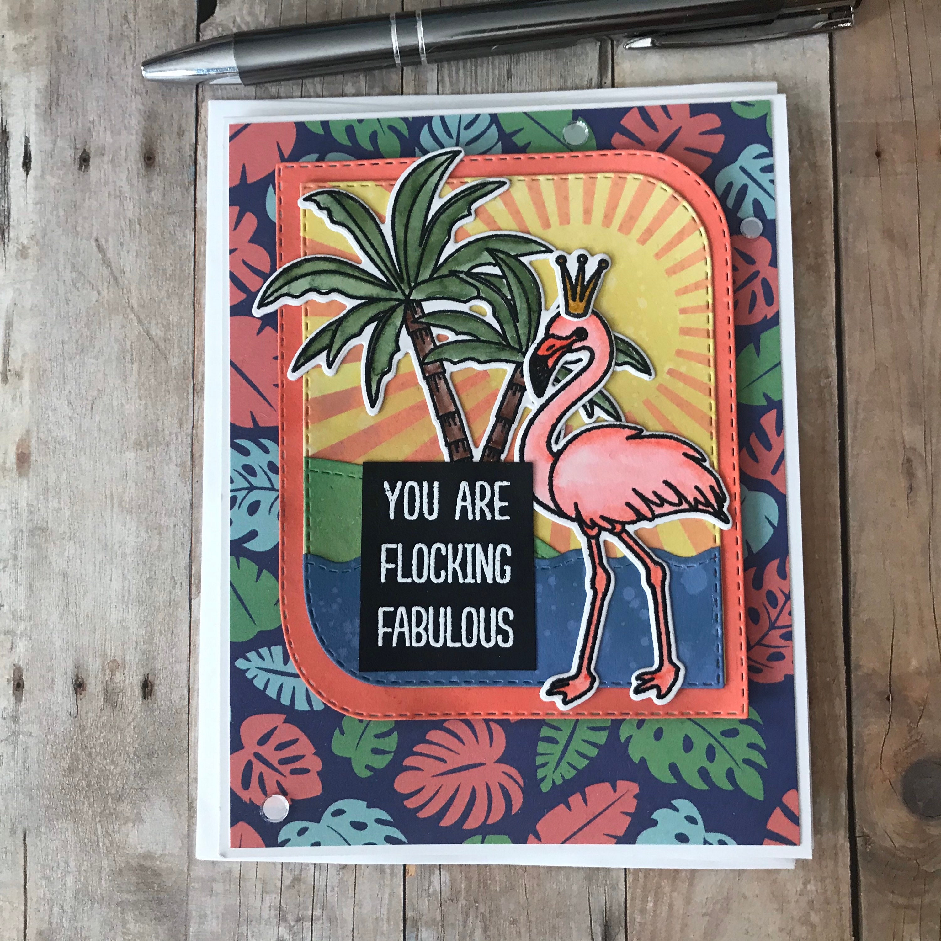 Flocking Fabulous Card Flamingo Gifts Encouragement Cards - Etsy
