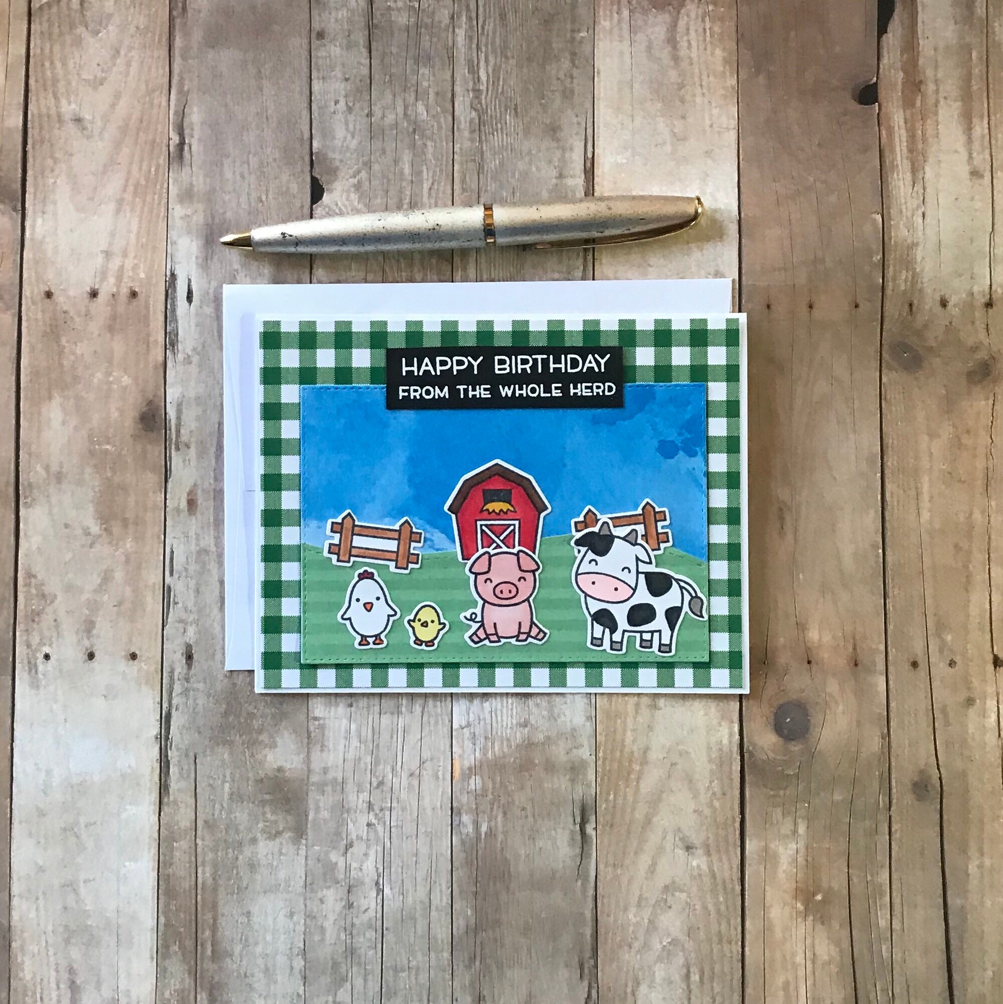 Farm Birthday Card, Birthday Card From Group, Birthday Card Mom ...