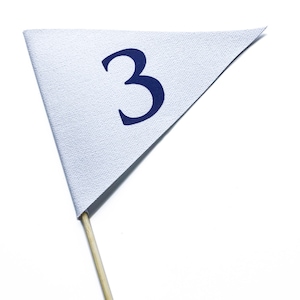 Flag Table Numbers, Golf Themed, Vintage Decor, Rustic Table Numbers ...