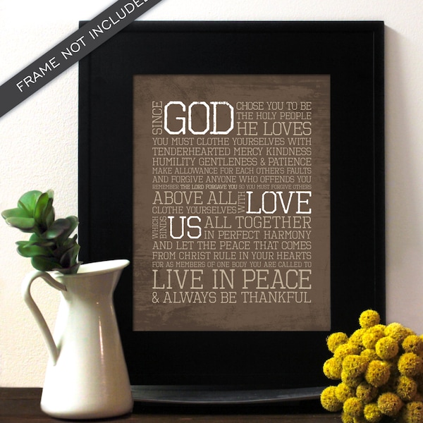 Colossians 3 12 - Etsy