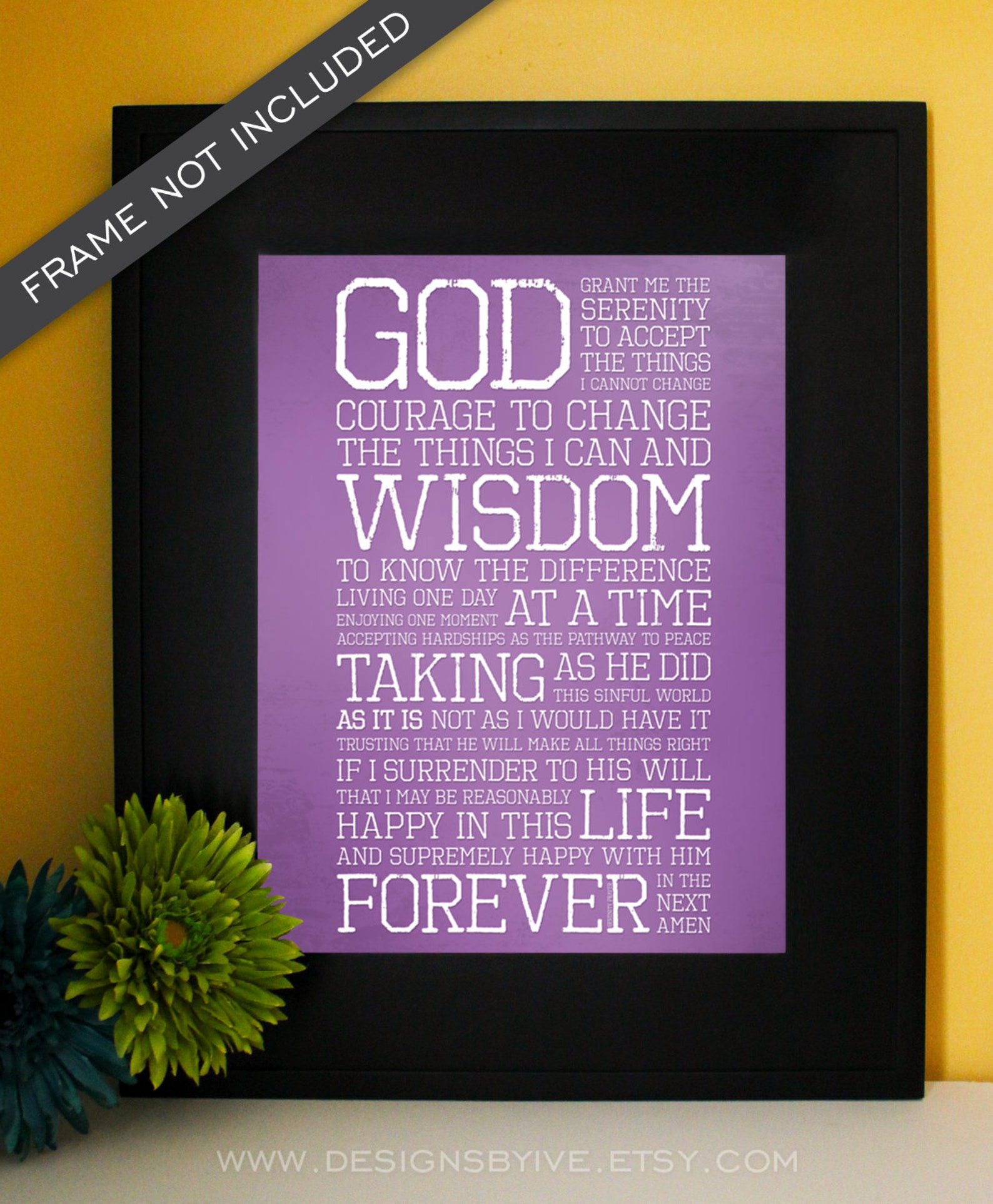 Serenity Prayer. the AA Promises. Recovery Motivational Gift ...