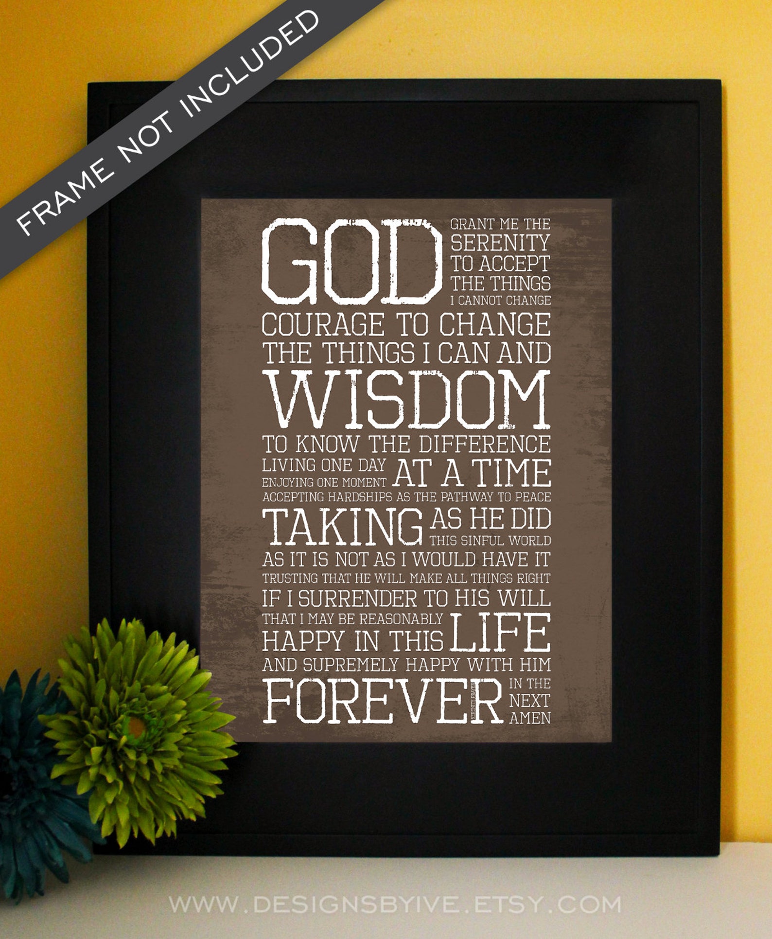 Serenity Prayer. the AA Promises. Recovery Motivational Gift ...