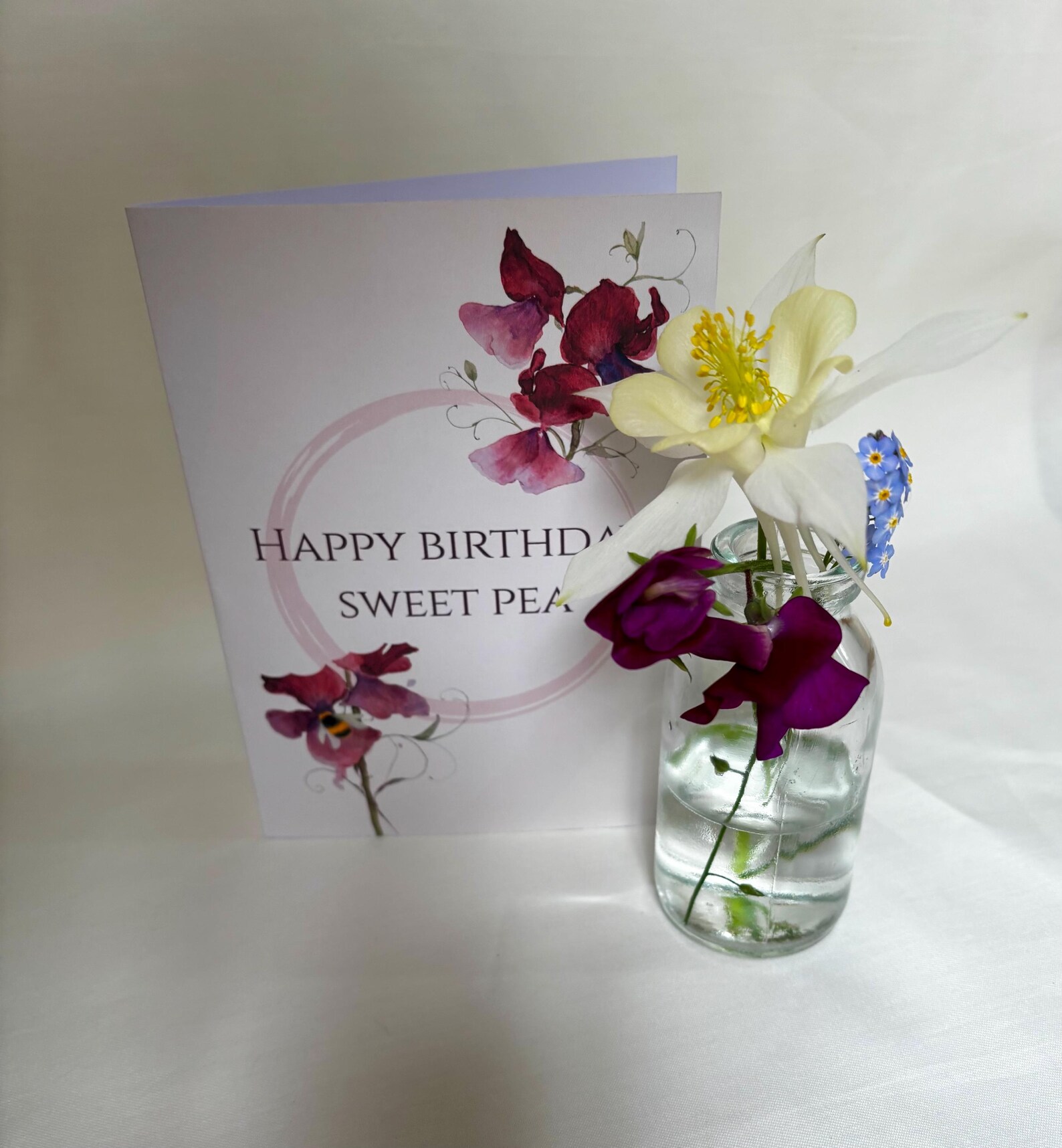Happy Birthday Sweet Pea Card - Print at Home - Etsy