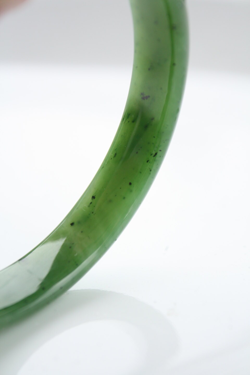 Genuine Jade Bangle Comfort Fit A Grade Heirloom Green Jade - Etsy