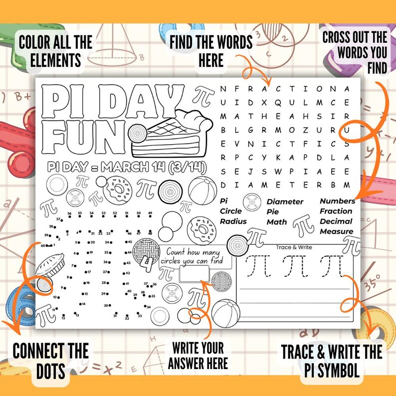 Fun Pi Day Activities for Kids Math Games | 5 Educational Printable ...