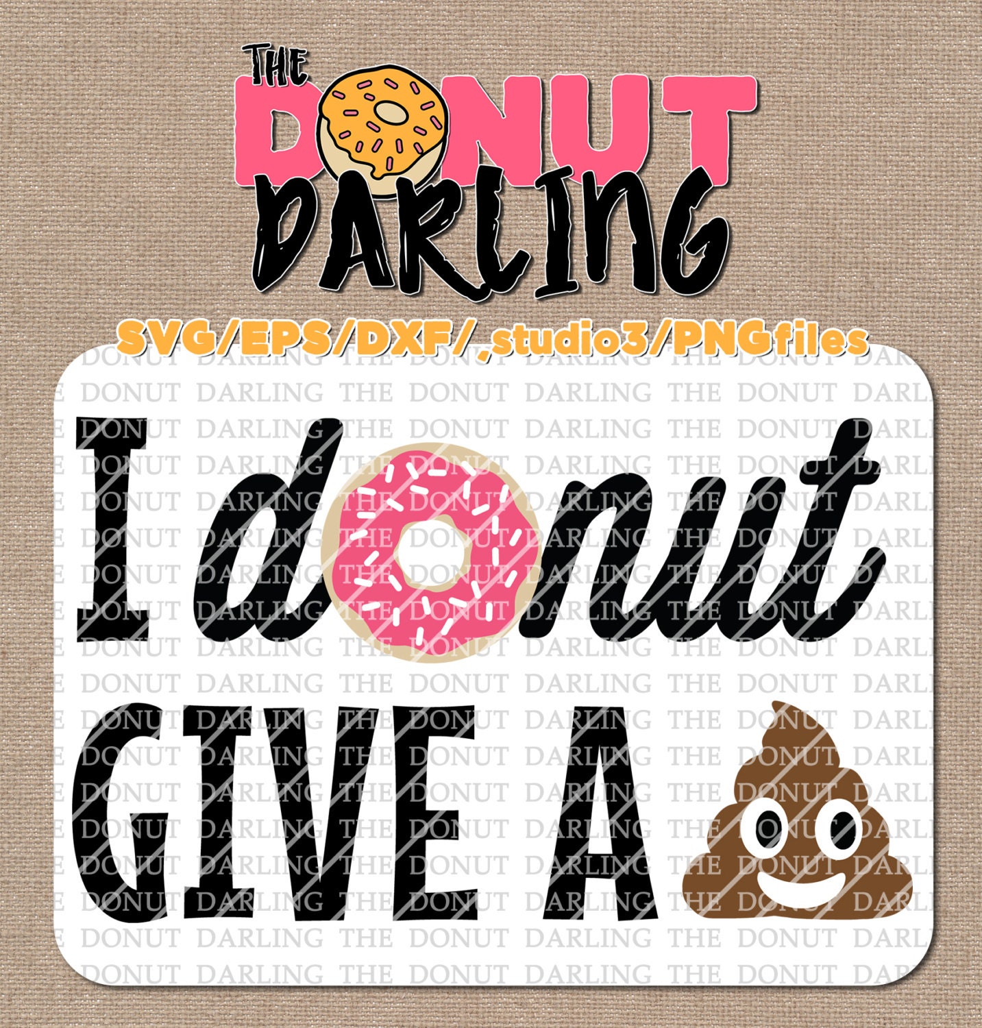 Instant Download: I donut give a poop emoji svg / eps / dxf | Etsy