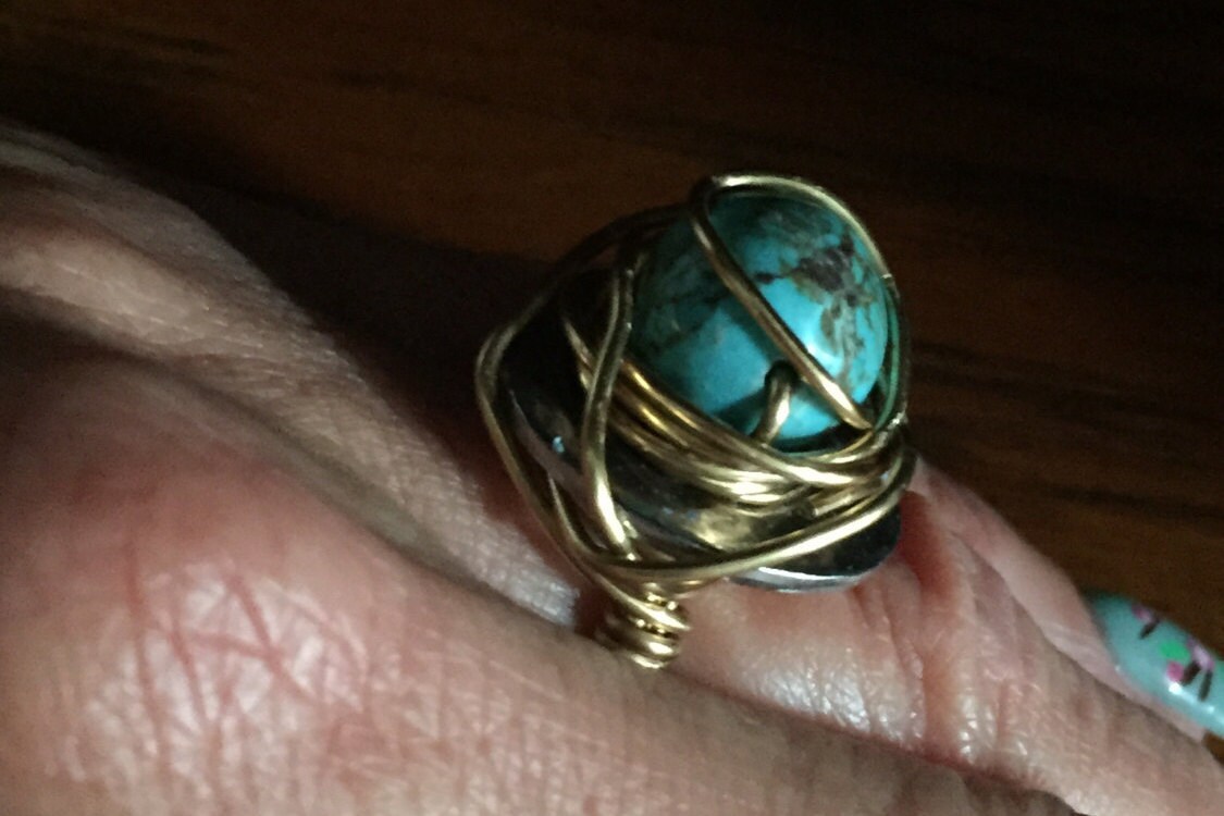 Wire Wrapped Washer Ring - Etsy