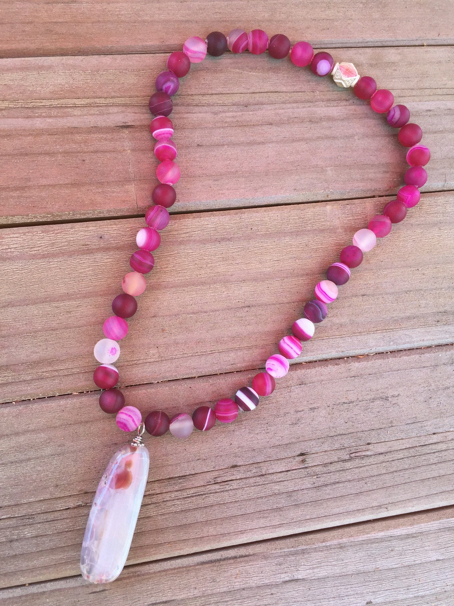 Fusha Agate Drop Choker - Etsy