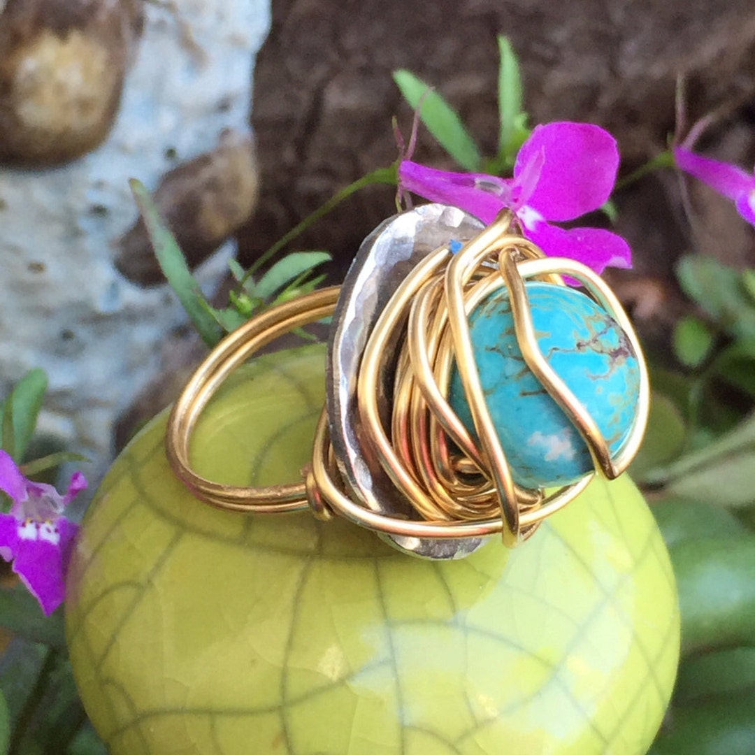 Wire Wrapped Washer Ring - Etsy