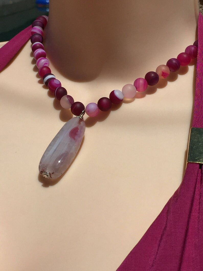 Fusha Agate Drop Choker - Etsy
