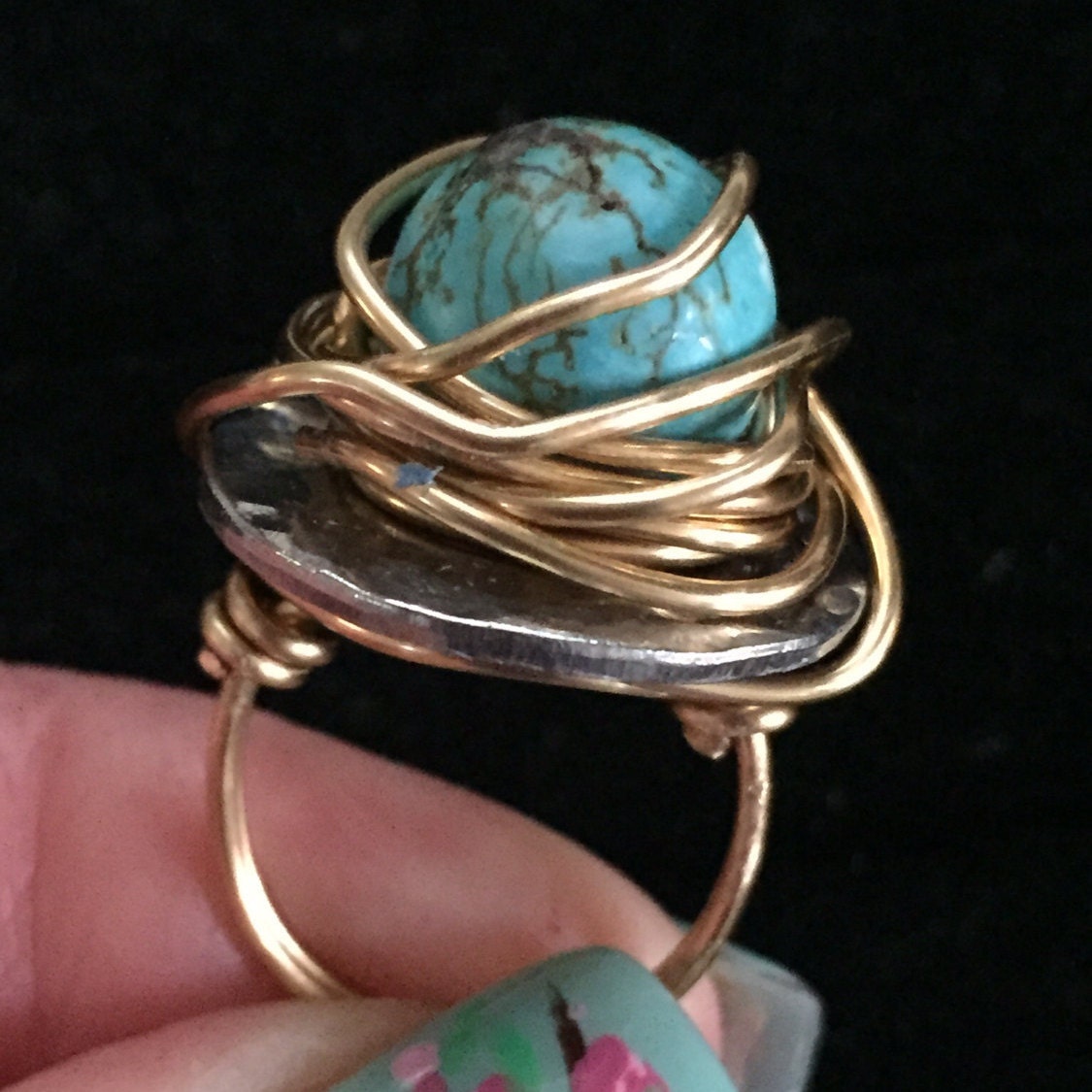 Wire Wrapped Washer Ring - Etsy