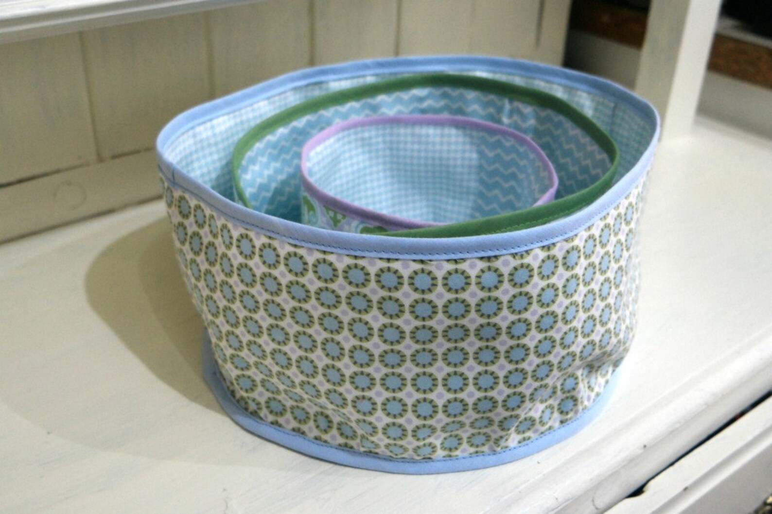 Round Fabric Storage Baskets PDF Pattern Digital Pattern Easy Sewing ...