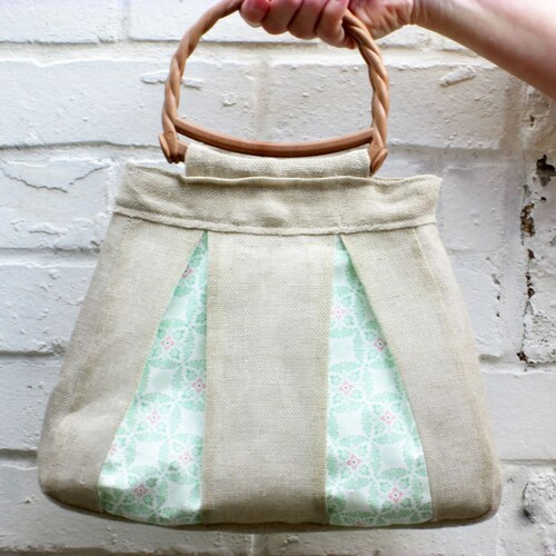 Pleated Tote Bag Purse Pdf Sewing Pattern - Etsy