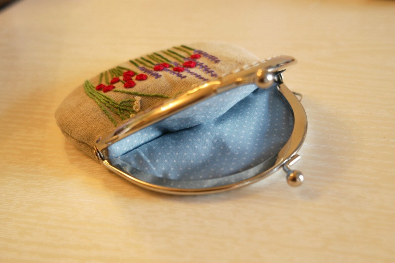 Embroidered Purse Craft Kit Embroidery Kit Sewing Kit Hand - Etsy