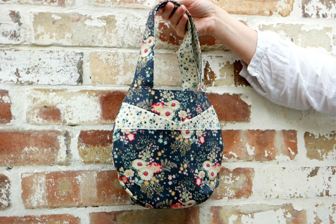 Small Round Bag PDF Pattern Digital Sewing Pattern Fat Quarter Bag ...