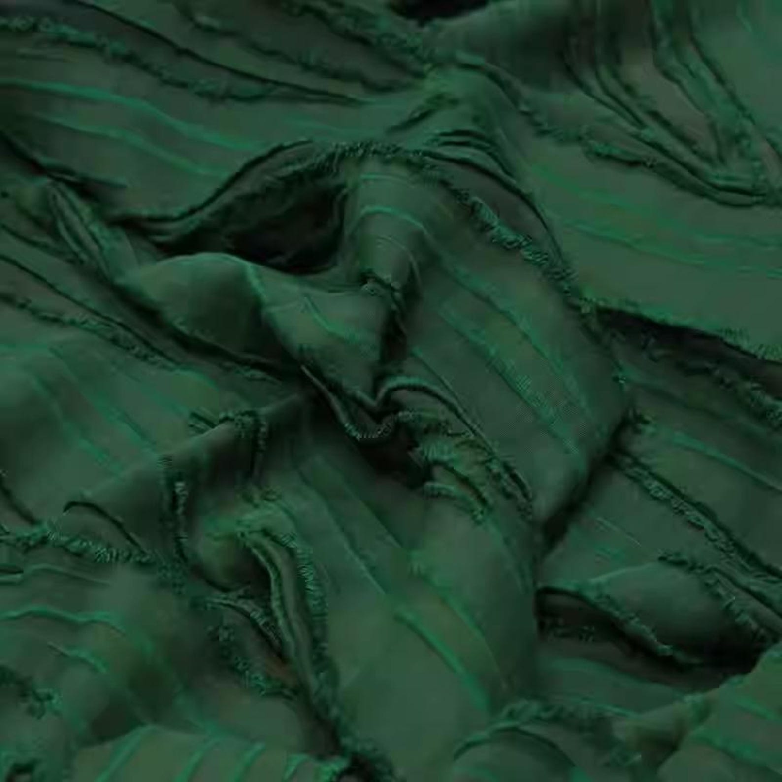 MEIZI - Handmade Mud Silk Special Cut Flower Silk Linen Fabric - 140cm ...