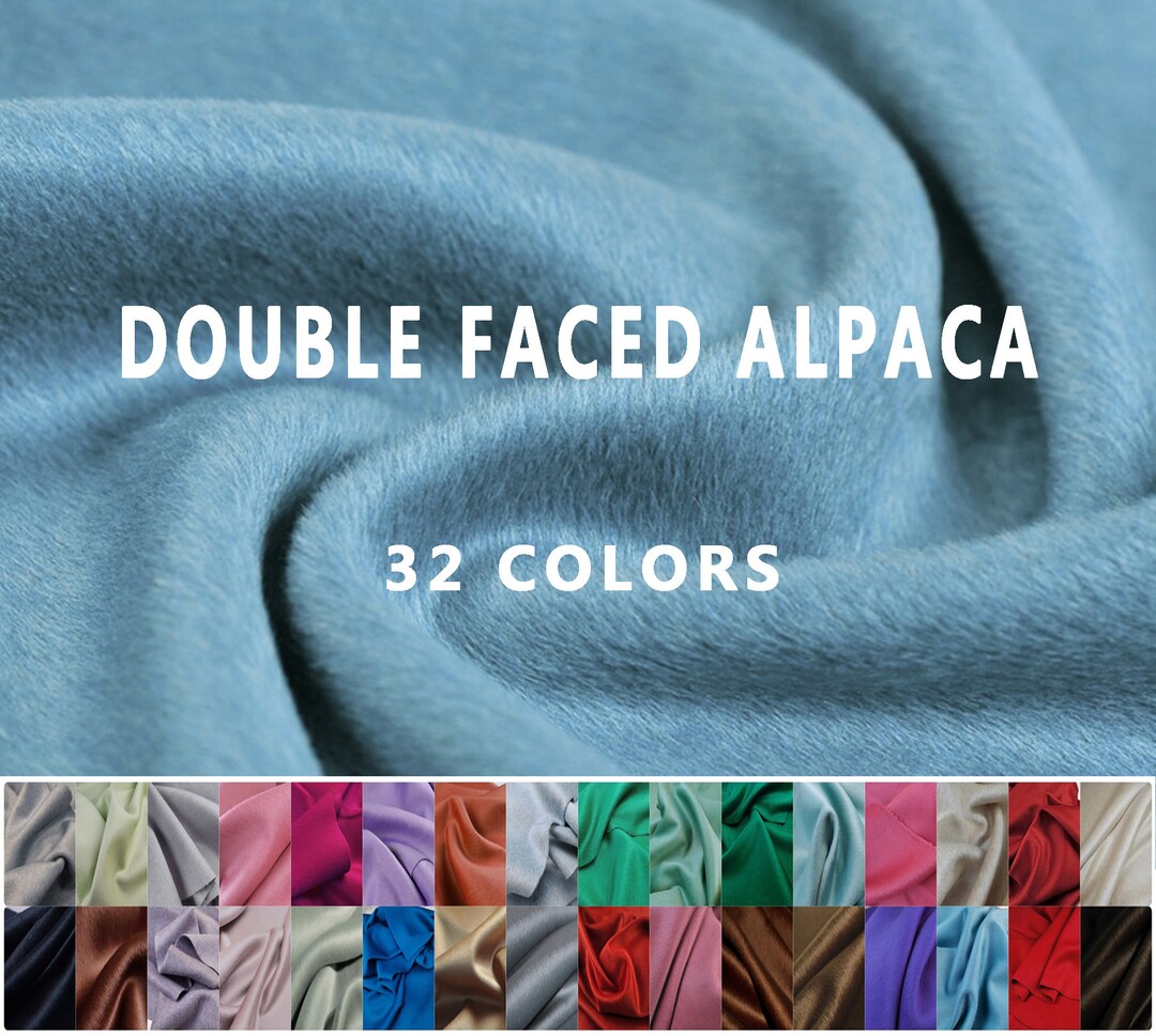 32 Colors Double Faced Alpaca Wool Fabric - 150cm Wide by the Yard - Etsy