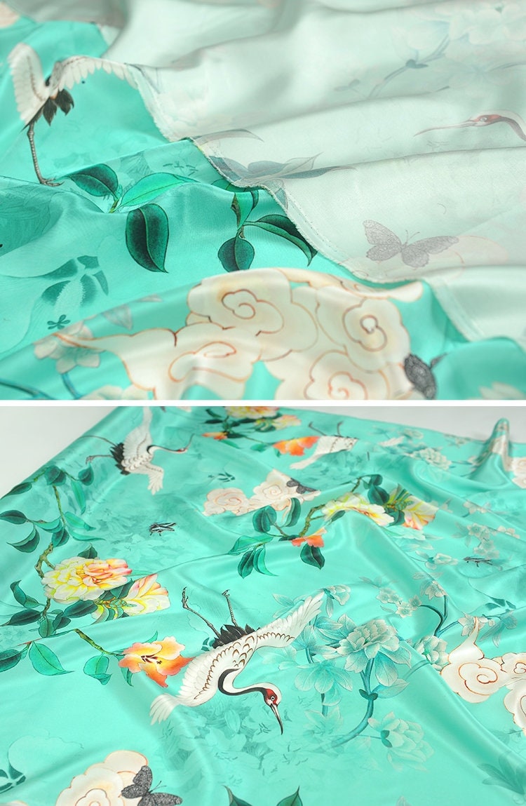 Super luxury double faced Heavy silk Satin Fabric | Etsy