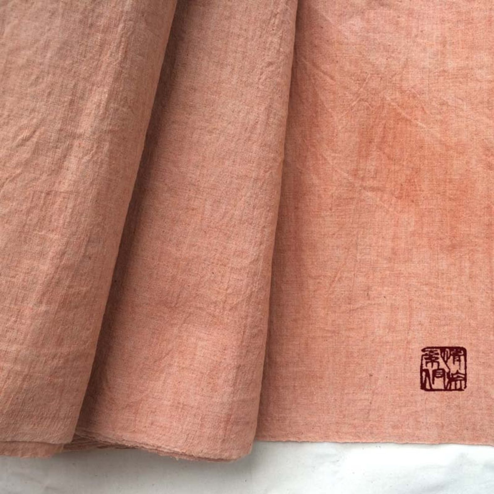 Hand Woven Cotton Fabric, Hand Dyed With Natural Mineral Dyes ...