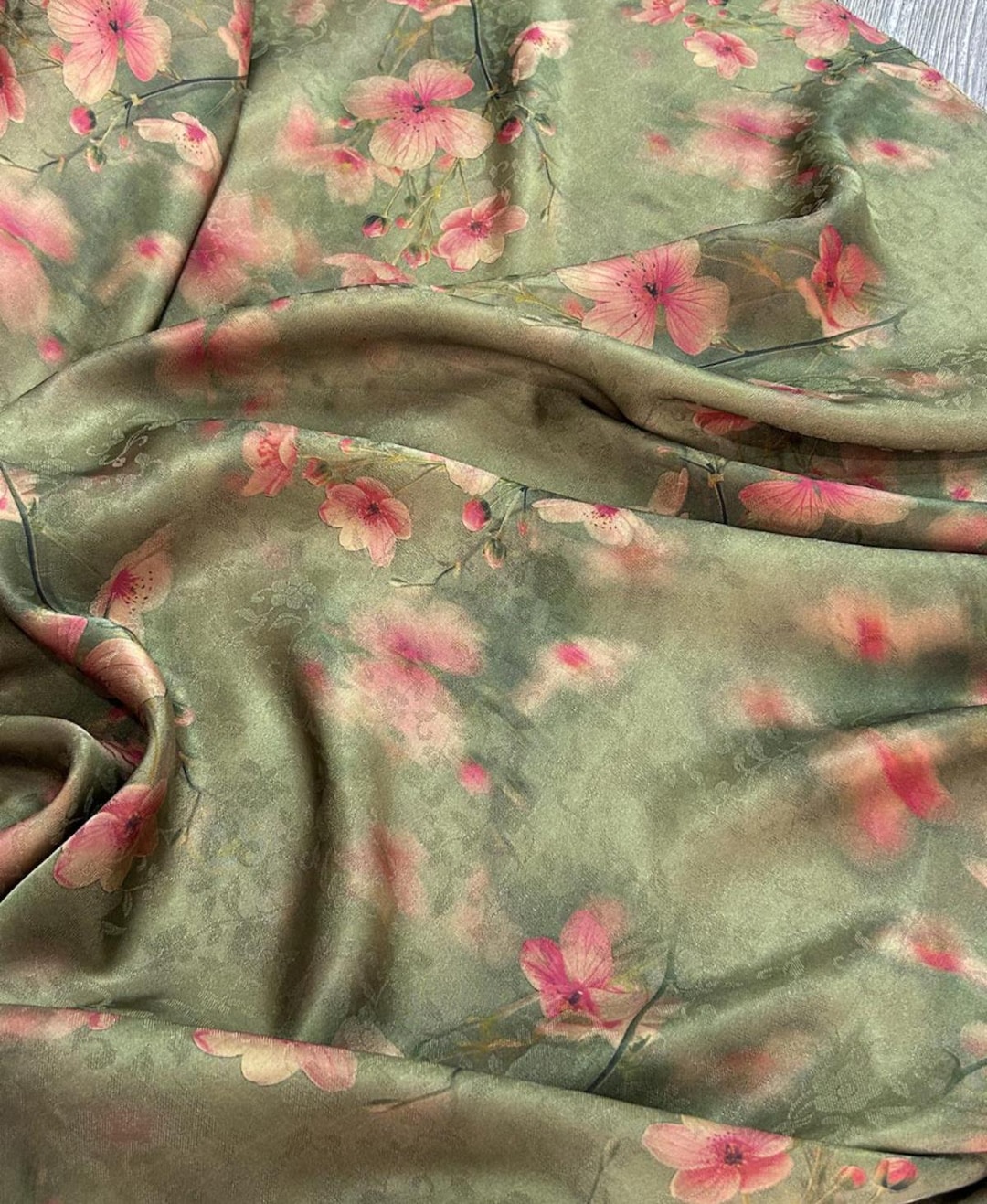 TAOFA - Handmade 25 Momme HUALUO Jacquard Mud Silk Fabric (openwork ...