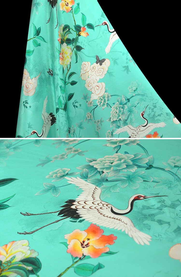 Super luxury double faced Heavy silk Satin Fabric | Etsy