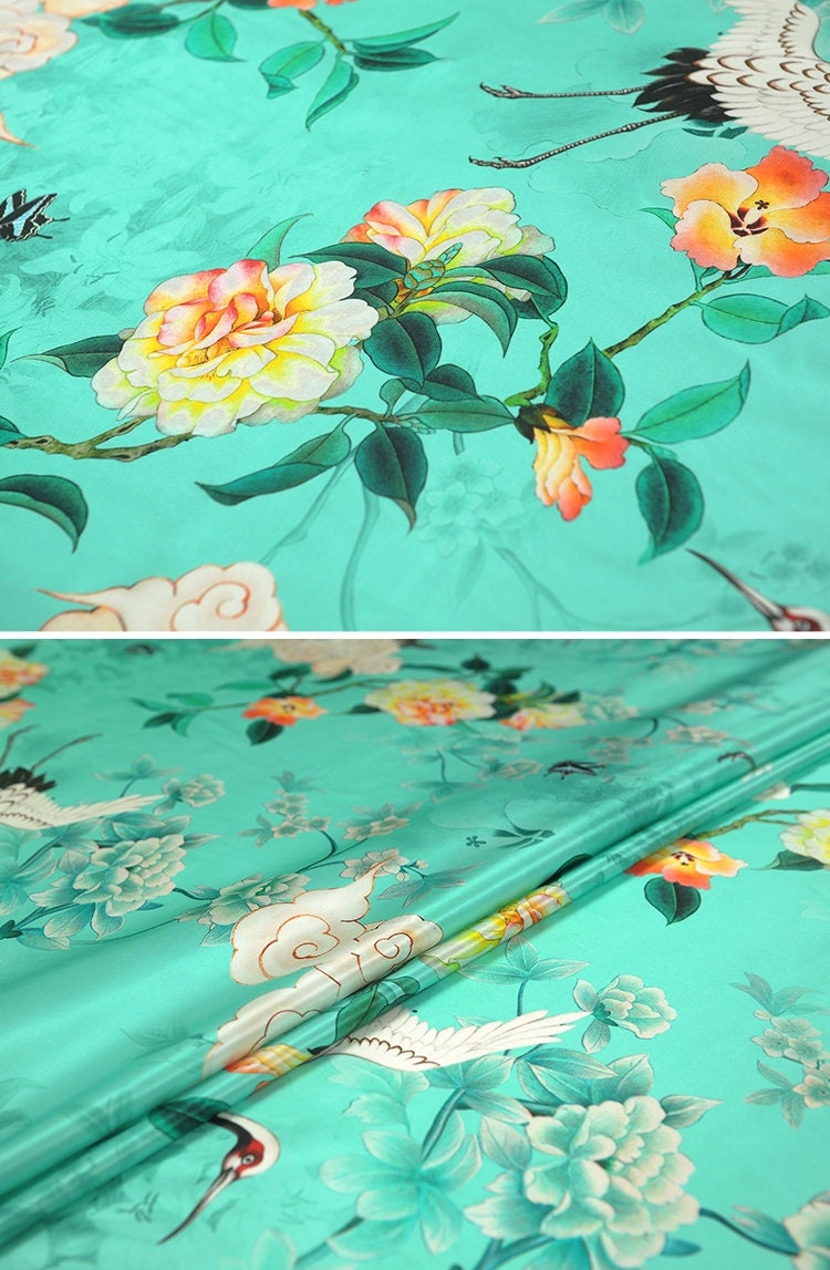 Super luxury double faced Heavy silk Satin Fabric | Etsy