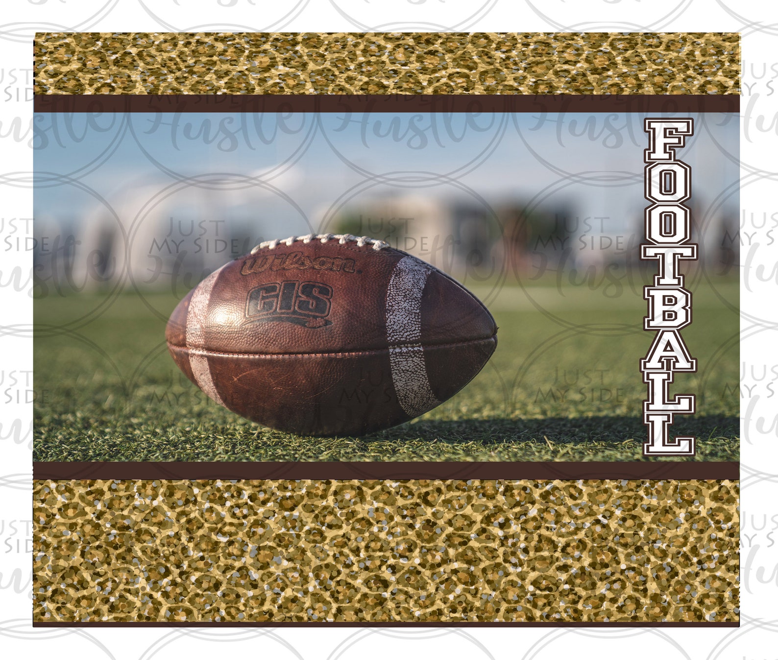 Football 20 oz Skinny Tumbler Sublimating Png Sports Design | Etsy