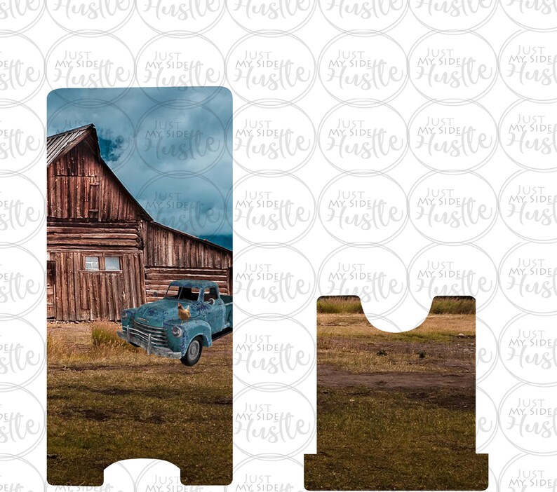 Country Farm Vintage Truck Chicken Phone Stand Sublimation | Etsy