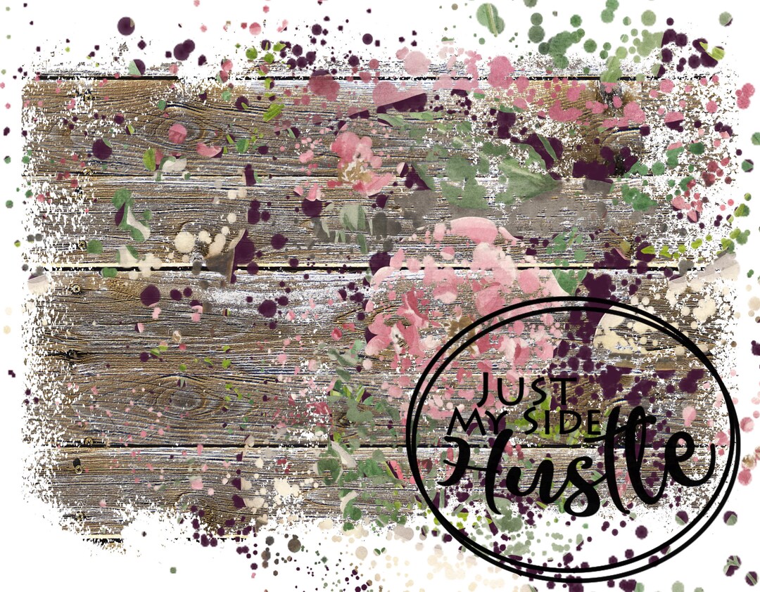 Weathered Wood Sublimation Graphic Background Rustic Floral Distressed ...